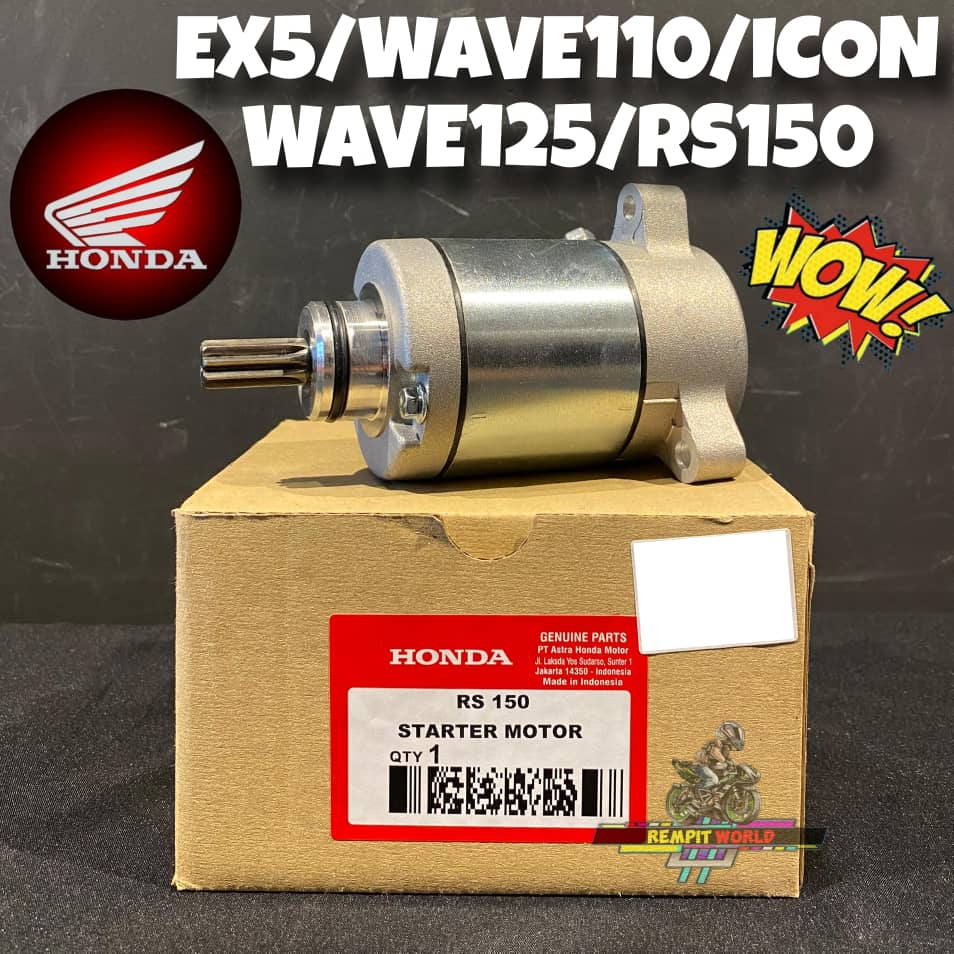 STARTER MOTOR HONDA RS150 WAVE 110 WAVE 125 EX5 RS150 ICON ACCESSORIES ...
