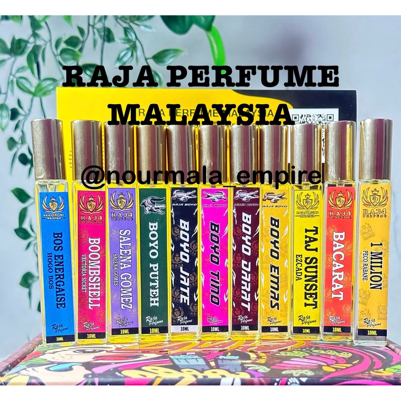 RAJA PARFUM MALAYSIA 10ml ( Pembelian 3 PCS FREE 1 BOTOL 3ml) | Shopee ...