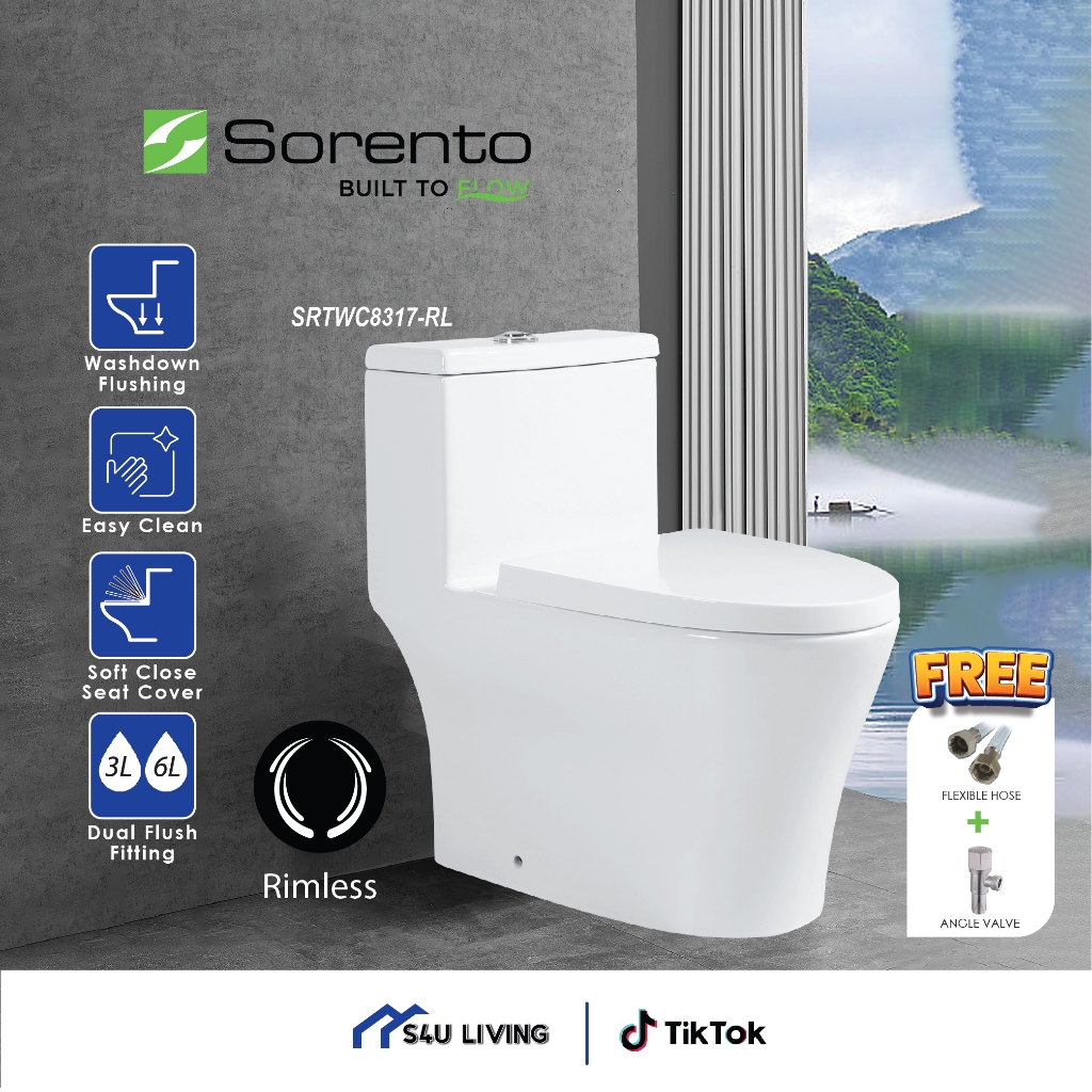 SORENTO PREMIUM WC SRTWC8317-RL One Piece Water closet Jamban bilik air ...