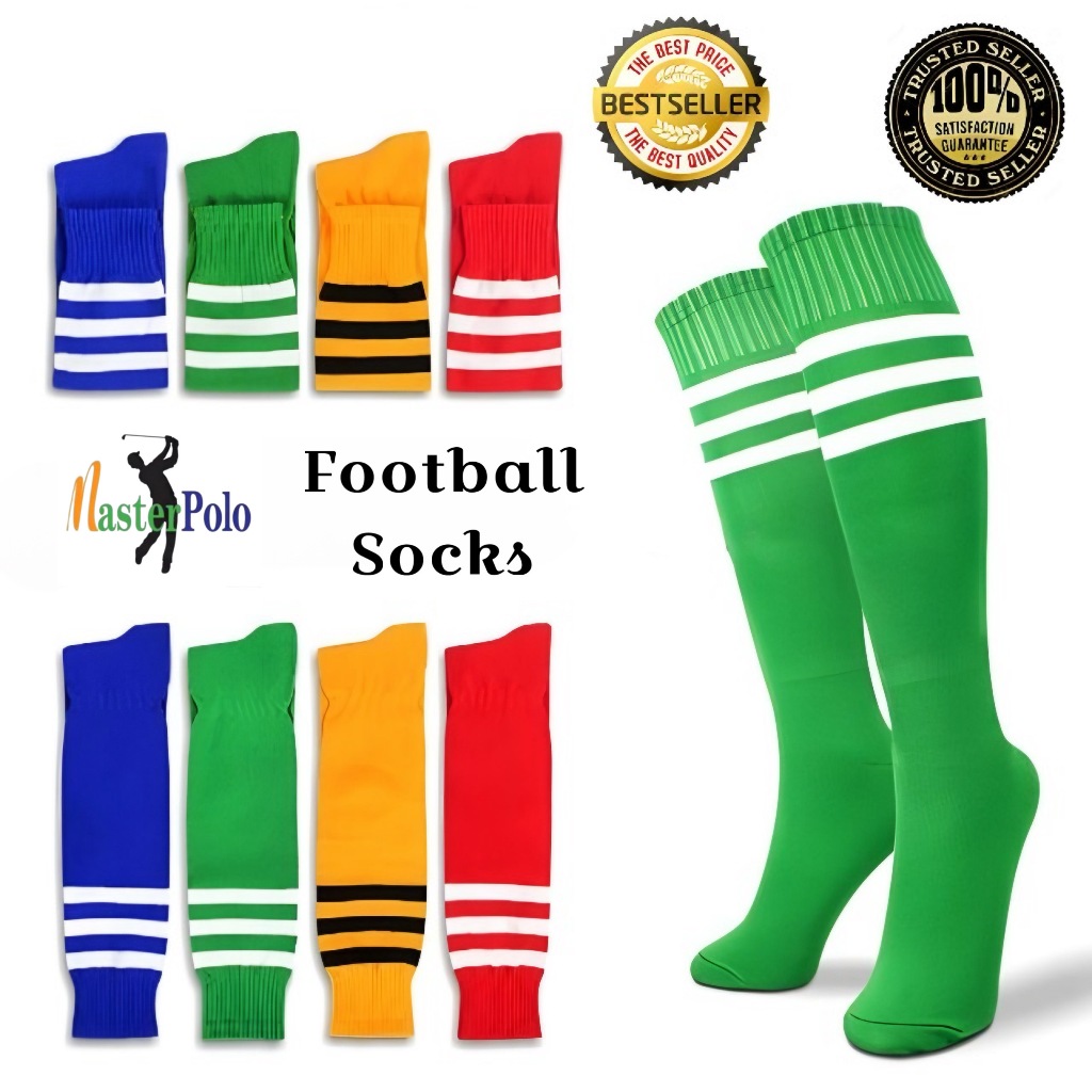 Stoking Bola Football Socks Soccer Cricket Futsal Knee Long Sock Stokin ...