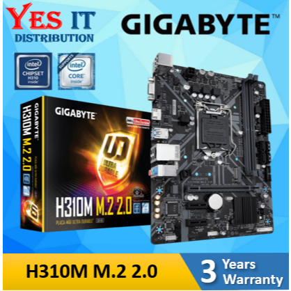 GIGABYTE H310M M.2 2.0 / H310M-DS2 / H310M-S2 LGA1151 mATX Motherboard (Supports 9th and 8th Gen ...