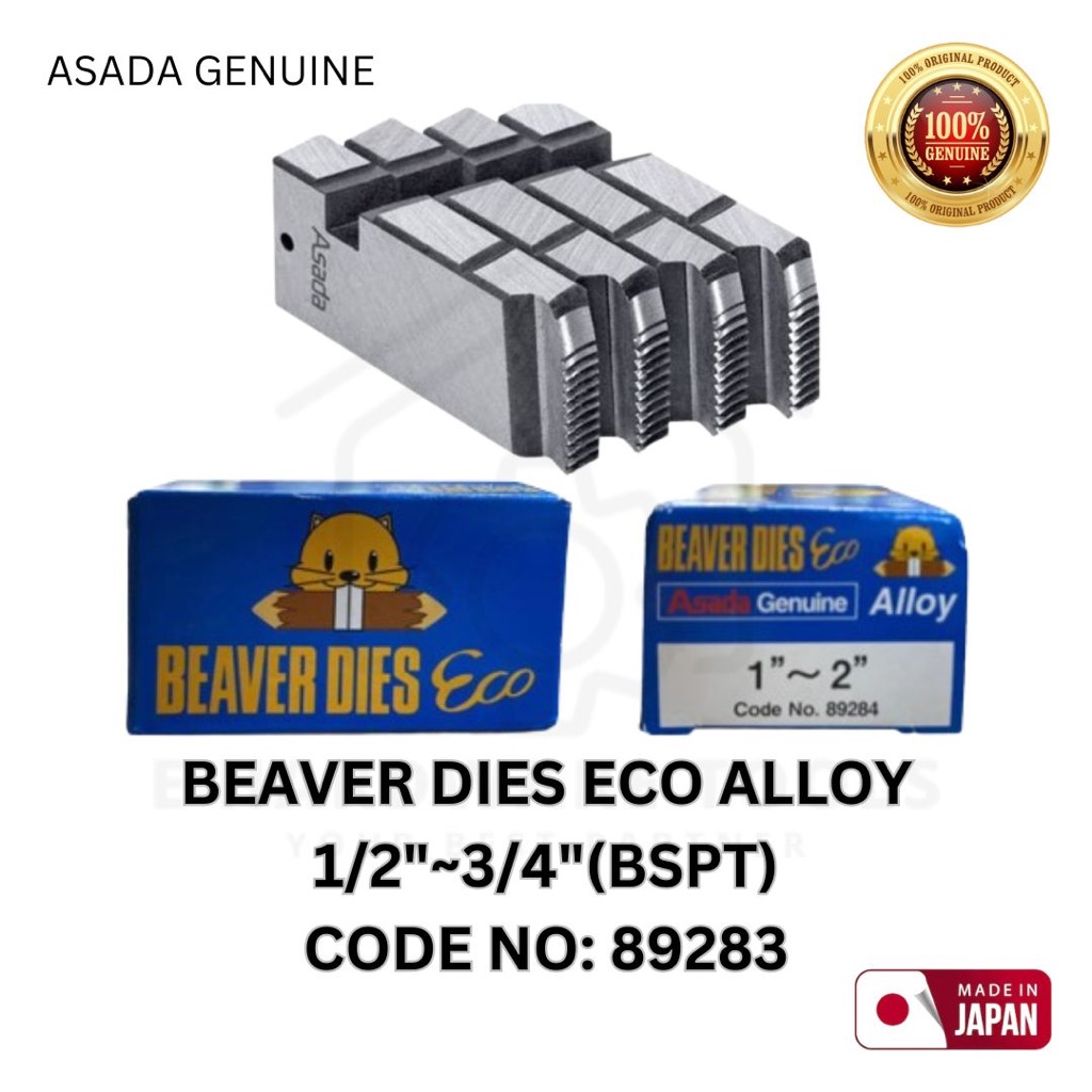 BEAVER DIES ECO ASADA GENUINE Alloy 1/2'' ~ 3/4'' BSPT 89283 | Shopee ...