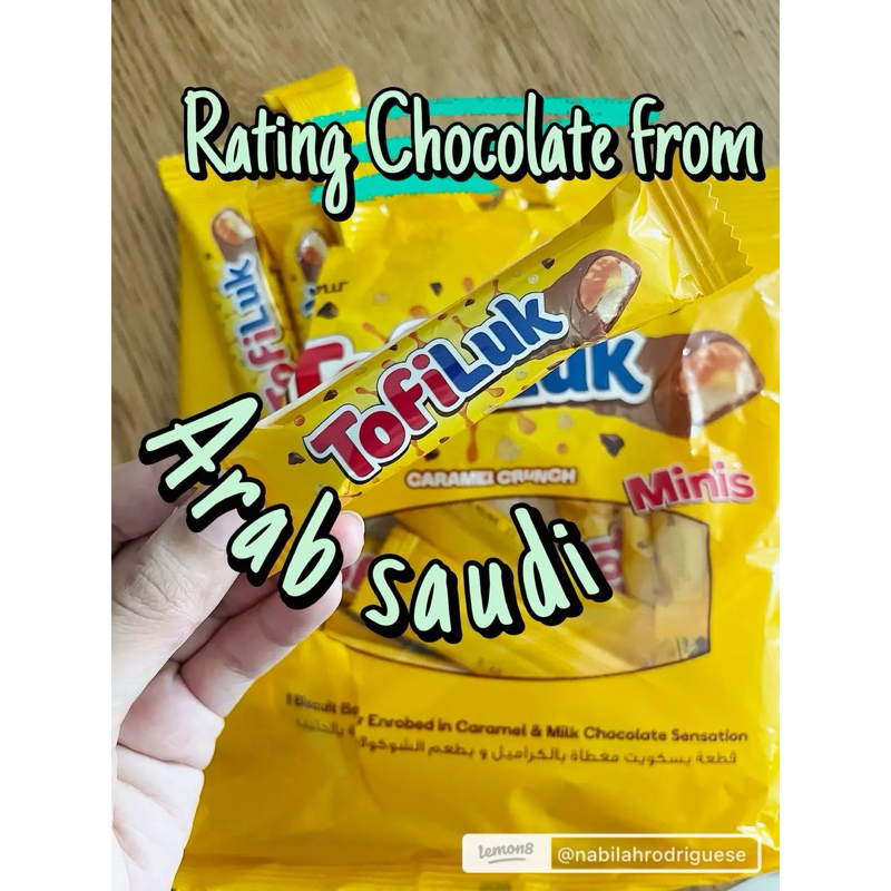 TOFILUK Caramel Crunch Chocolate Bar 10g (Produk Halal Arab Saudi ...