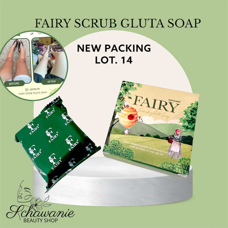 FAIRY SCRUB GLUTA SOAP LOT 14 💯 Original HQ THAI 🍃 | Shopee Malaysia