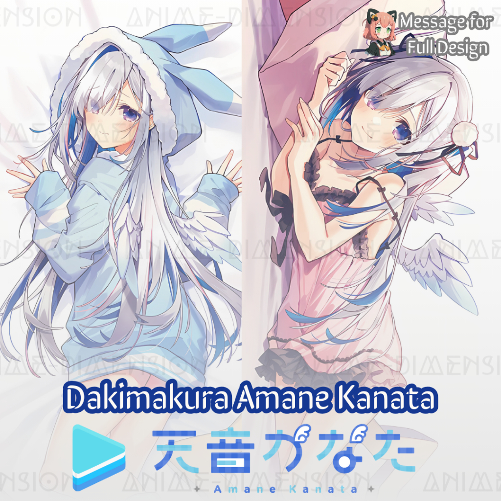 Amane Kanata 天音かなた Dakimakura Hololive Virtual Youtuber Pillowcase 虚拟主播 ...