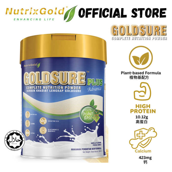 NutrixGold GoldSure Plus Advance 850g | Low GI Plant-based Complete ...