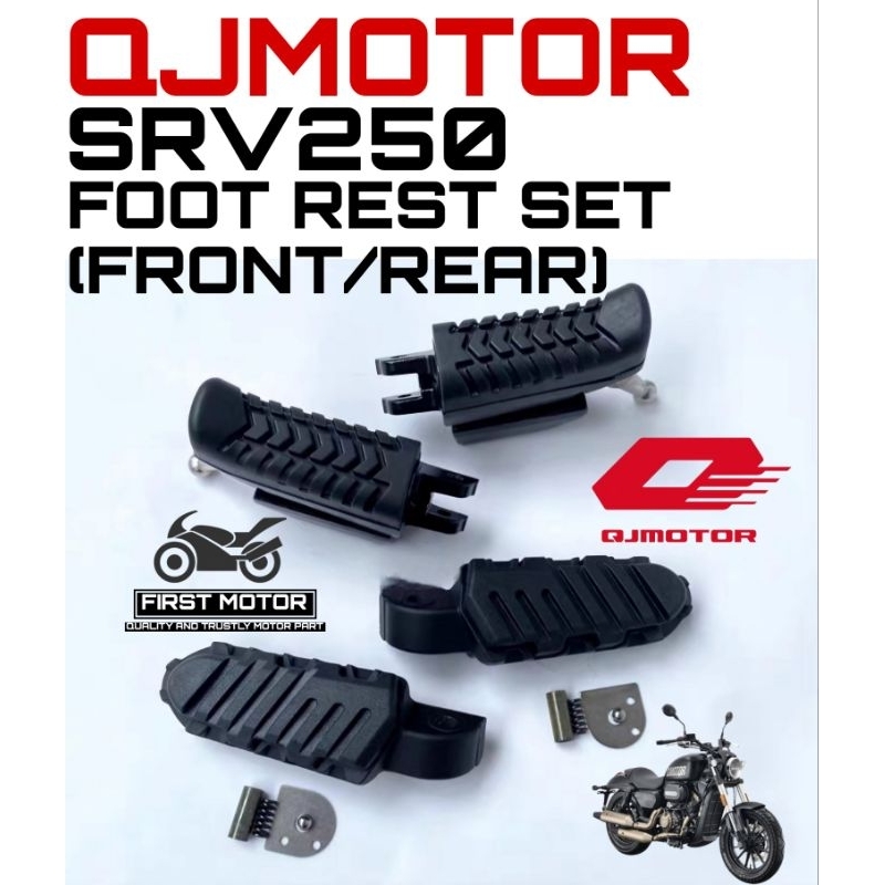 QJMOTOR SRV250 SRV 250 FOOT REST SET (FRONT/REAR) | Shopee Malaysia