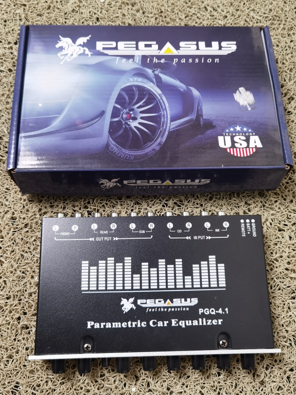 Clear Stock !!! Pegasus - 4 band Equalizer Parametric Car Equalizer Pre ...