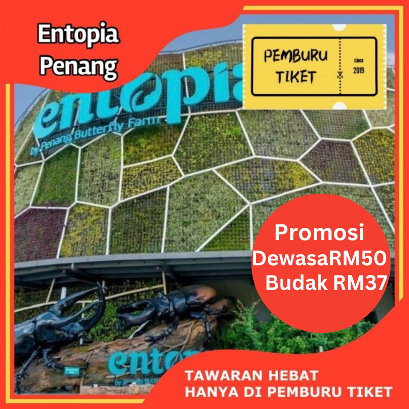 [PM HARGA PROMO] Entopia by Penang Butterfly Farm Admission Ticket ...