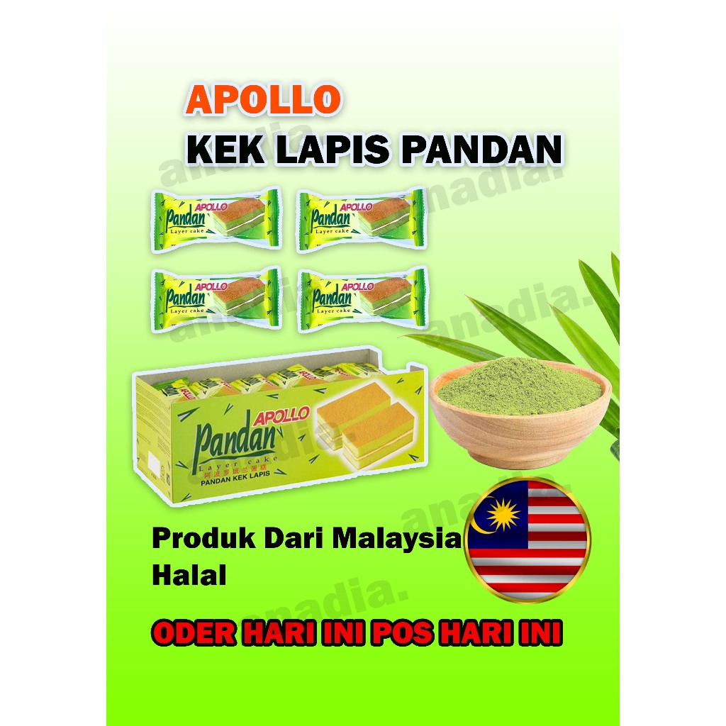 APOLLO APOLLO LAYER CAKE PANDAN | Shopee Malaysia