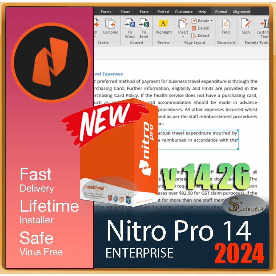 Nitro Pro 14.26.1.0 For Windows 64bit (Latest July 2024) | Shopee Malaysia