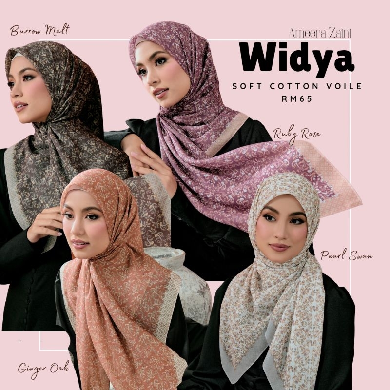 AZ Widya tudung bawal cotton voile by Ameera Zaini | Shopee Malaysia