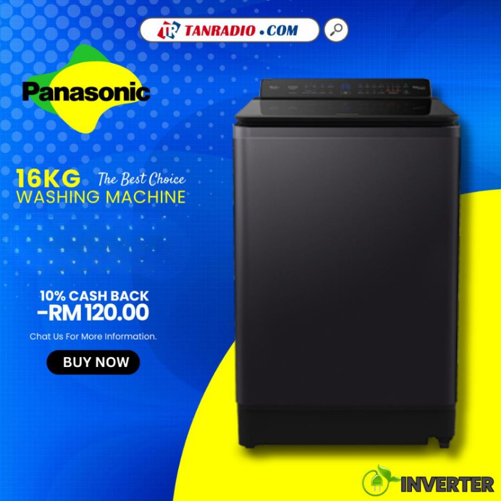 Panasonic 16kg NA-FD16V1BRT Top Load Washing Machine for Special Stain ...