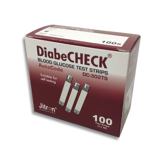 JITRON Diabecheck Blood Glucose Test Strips 100'S | Shopee Malaysia