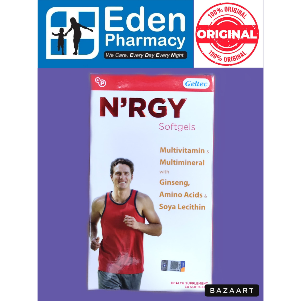 N'RGY softgels multivitamin & multimineral with Ginseng, Amino Acids ...