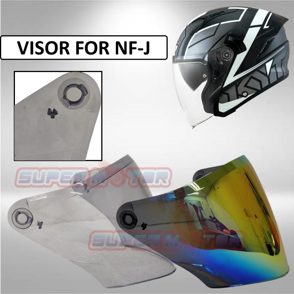 NFJ VISOR V-SHAPE KYT NFJ SIANG MALAM KYT HELMET | Shopee Malaysia