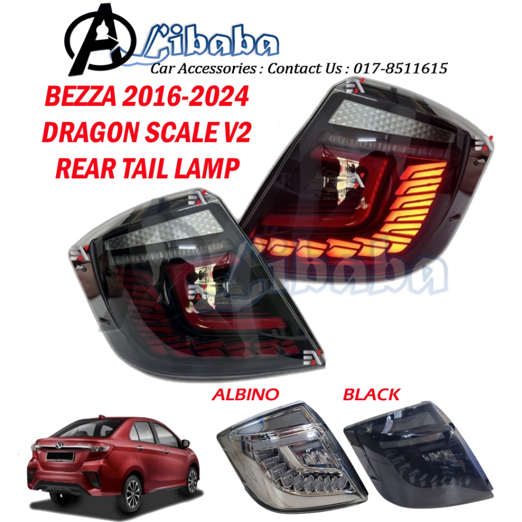 BEZZA 2016-2023 Dargon Scale V3 Full Led Rear Tail Lamp | Shopee Malaysia