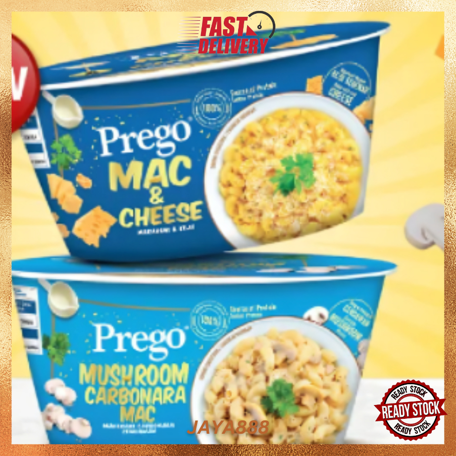 NEW INSTANT Prego Bowl Mushrooms Carbonara Mac 71g / Mac & Cheese ...