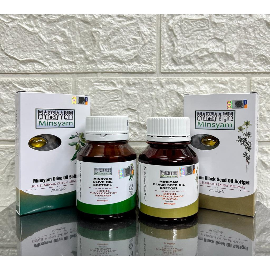 MINSYAM MINYAK ZAITUN SOFTGEL | MINSYAM HABBATUS SAUDA 2PCS x 10BIJI ...