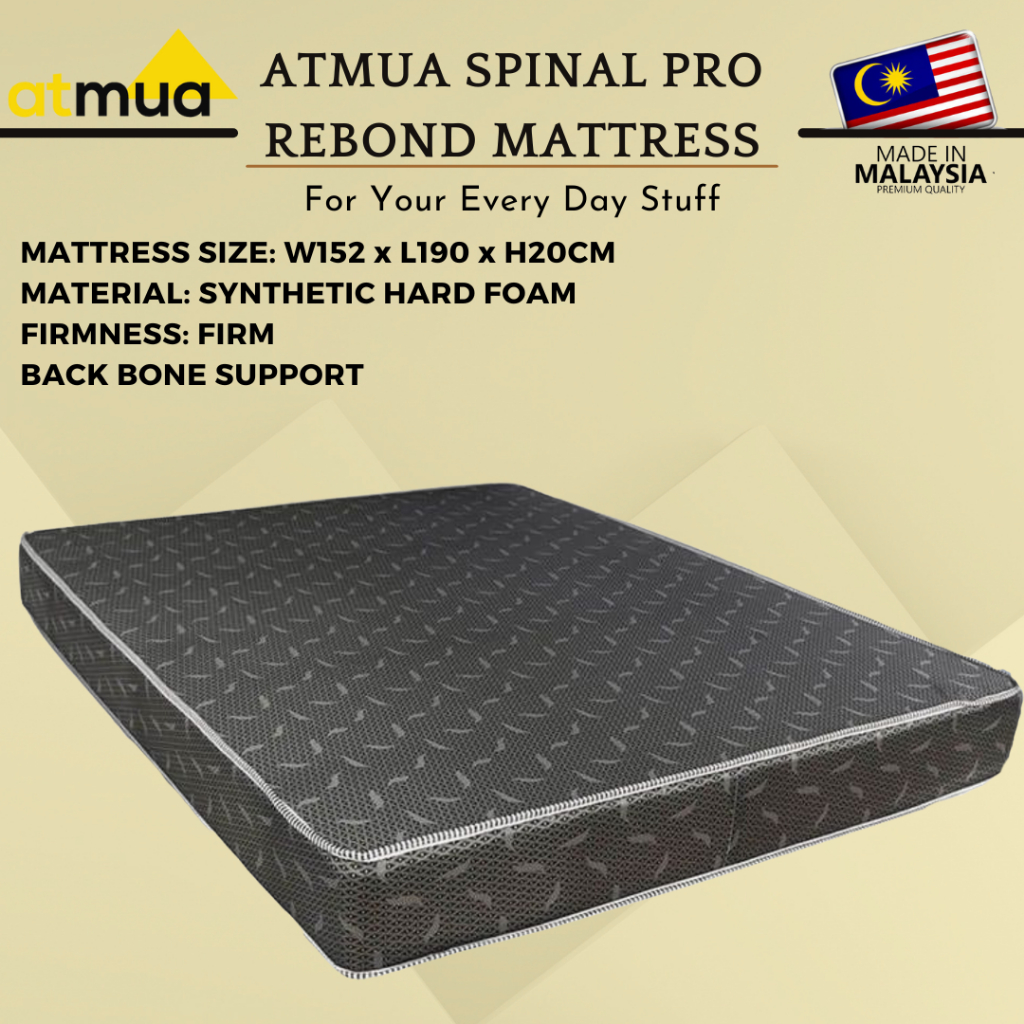 Atmua Spinal Pro Rebond Mattress Queen Size Rebond Mattress 8 inch ...