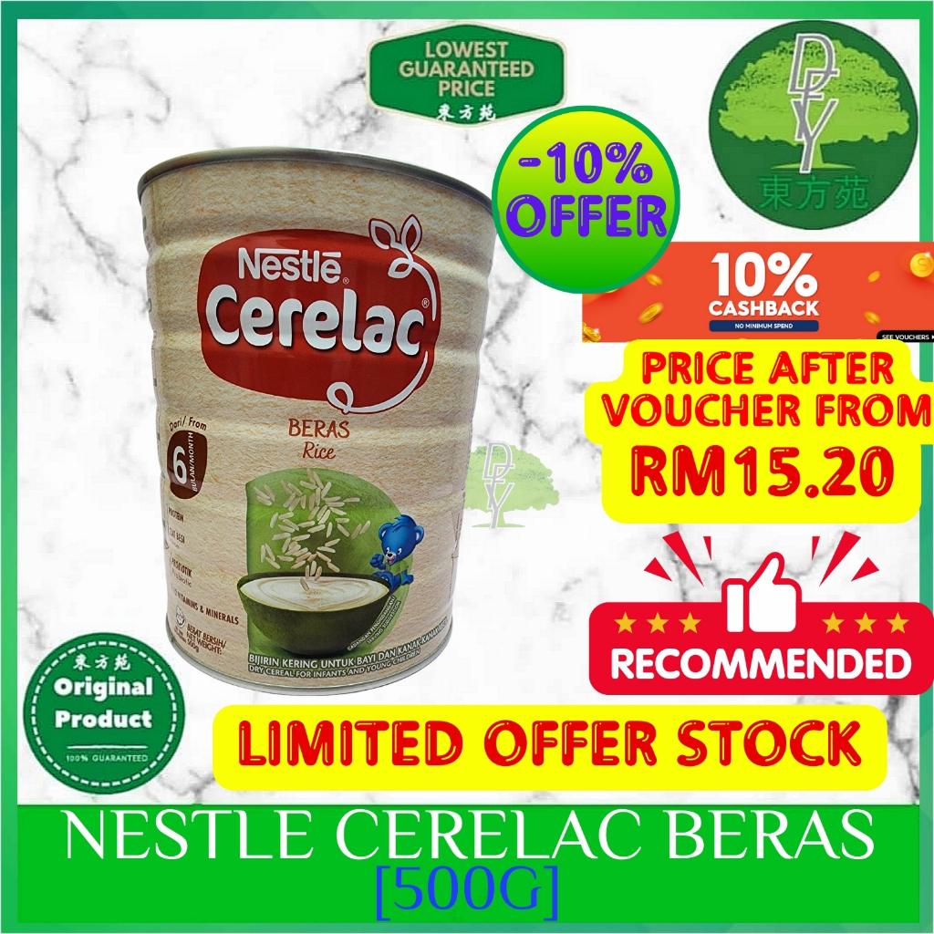 Nestle Cerelac Infant Cereals Rice-500G | Shopee Malaysia