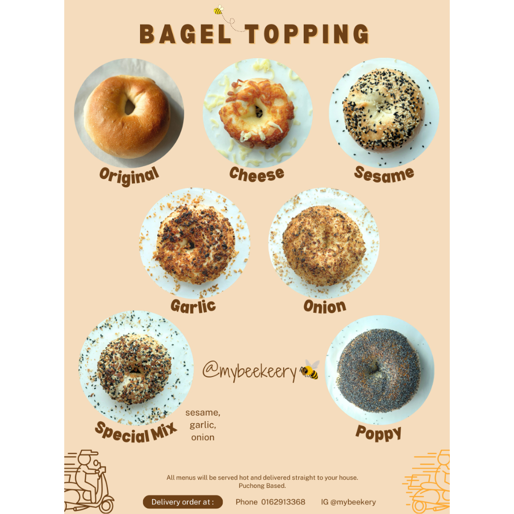 [BUY 5 FREE 1]Homemade Bagel Freshly Baked Everyday with Individual ...