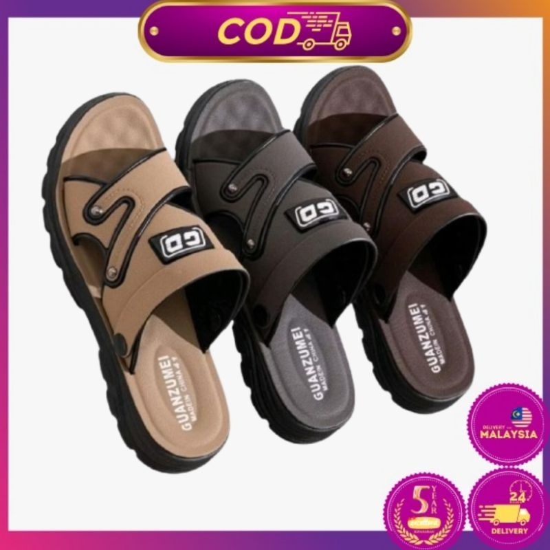 selipar lelaki sandal viral selipar getah 129 | Shopee Malaysia