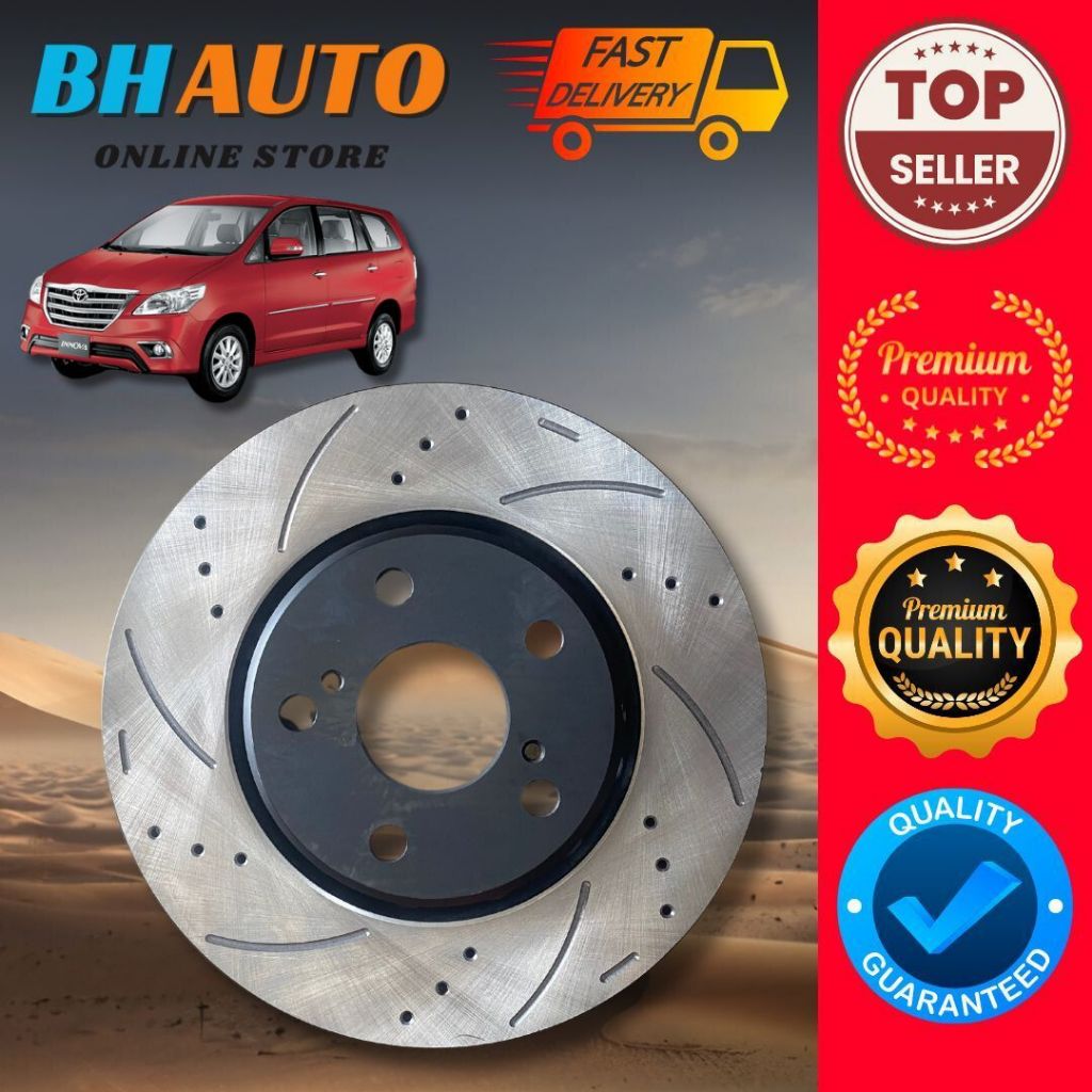Toyota Innova Disc Rotor Sport with Curve and Hole | Shopee Malaysia