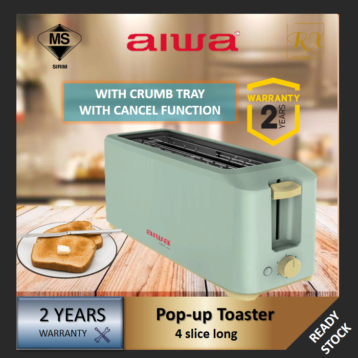 [BUBBLE WRAP] AIWA AT-40G BREAD TOASTER 4 SLICES/ ROTI BAKAR AT40G ...