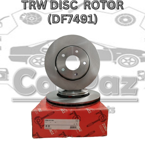 TRW DISC ROTOR (DF7491) PROTON EXORA CPS, PREVE, SUPREMA S FRT (280MM ...