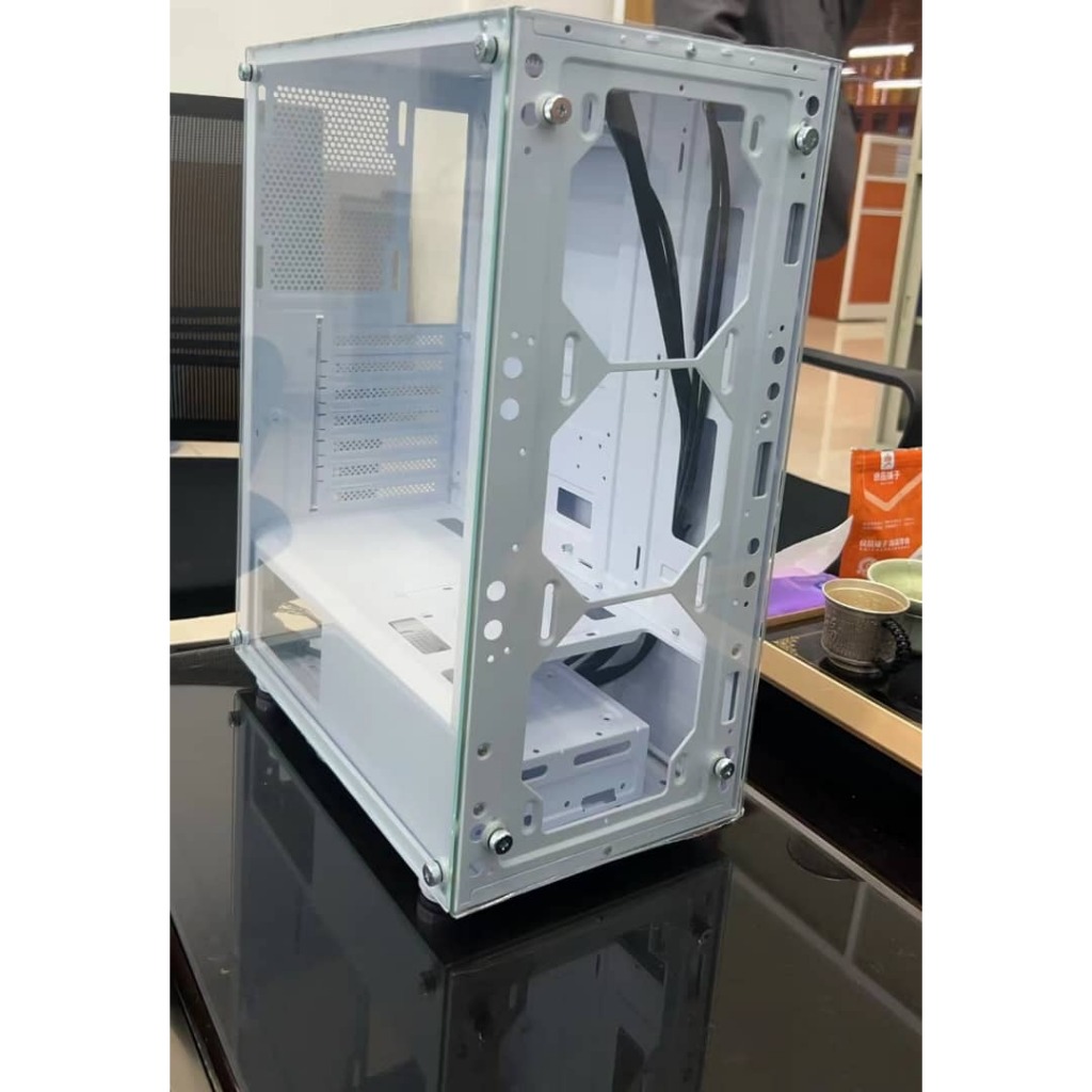 ( NEW Elink GAMING DIY CASING ) GAMING CASE PC BLACK / WHITE WITH RGB ...