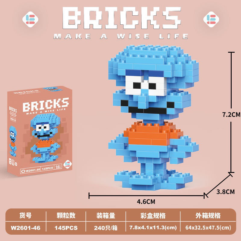 (Ready Stock) Cute Building Block Bricks Nano Cartoon Kid Toys for ...