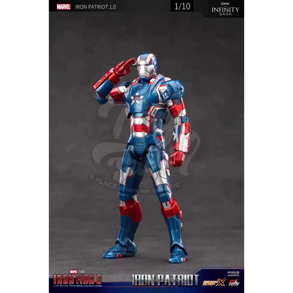 [Ready Stock] ZD Toys Iron Man Mark I War Machine /Iron Patriot v1.0 ...