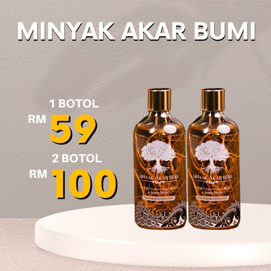 Minyak Akar Bumi 100ml 💯 Original HQ | Shopee Malaysia