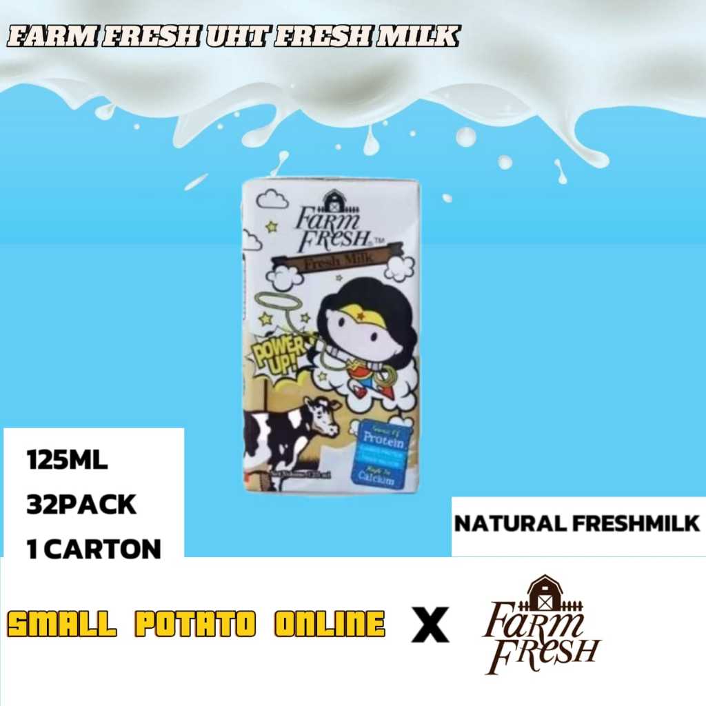 Farm Fresh UHT Natural Fresh Milk(125MLx32PACKS) | Shopee Malaysia