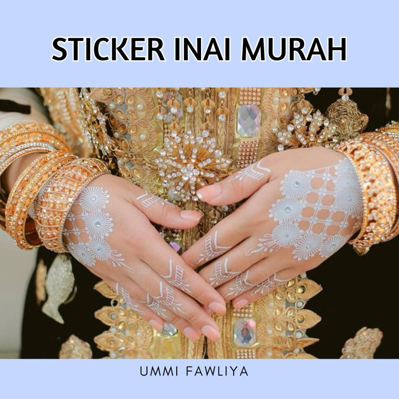 STICKER INAI MURAH HARGA BORONG ( STICKER FREE REMOVER @ FULL SET ...