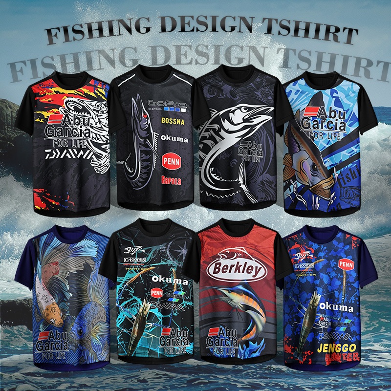 Unisex Ikan Memancing Design Tshirt Fishing Fish Design | Size S-XL ...
