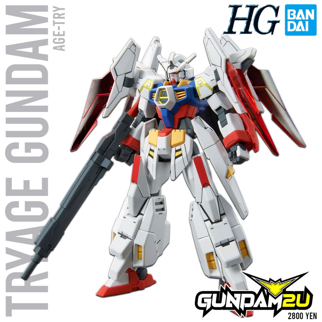 P-BANDAI HG 1/144 Try Age Gundam - PB High Grade HGBD:R Gundam Build Divers Re:rise Plastic ...