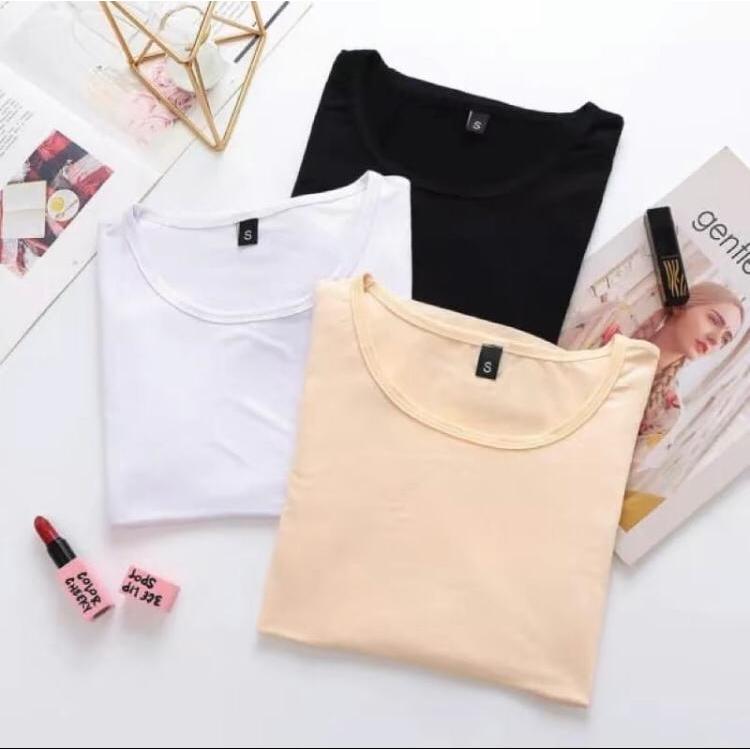 [S-6XL]Women’s Inner Baju Cotton Long Sleeve Inner TERMURAH / Inner ...