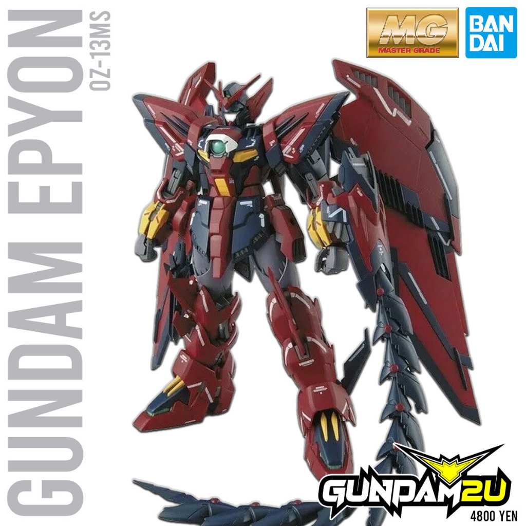 BANDAI MG 1/100 Epyon Gundam - Master Grade OZ-13MS Gundam W Wing EW ...