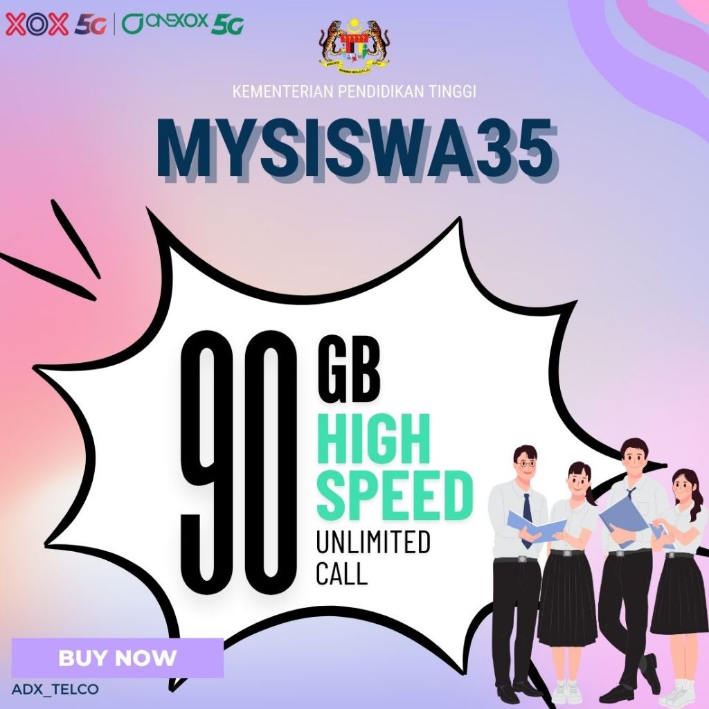 ONEXOX MYSISWA【RM35】UNLIMITED DATA 🔥 UNLIMITED HOTSPOT 🔥 UNLIMITED CALL | Shopee Malaysia