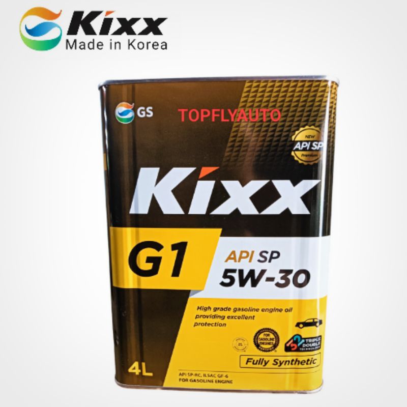 KIXX G1 5W30 FULLY SYNTHETIC 4L ENGINE OIL MADE IN KOREA | Shopee Malaysia