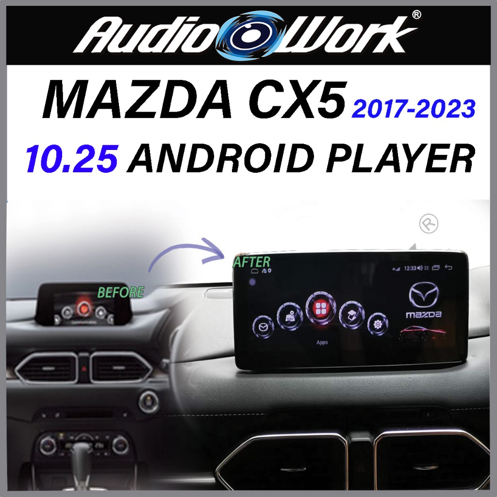Mazda CX-5 / CX-8 2017-2023 10.25 AudioWork Car Android Player | Shopee ...