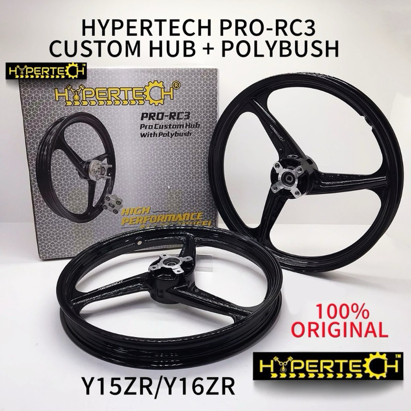 Hypertech Pro-RC3 (3 Batang) Pro Custom Open Hub Sport Rim Y15ZR Y16ZR ...