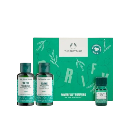 The Body Shop Powerfully Purifying Tea Tree Skincare Gift ( Facial Wash ...