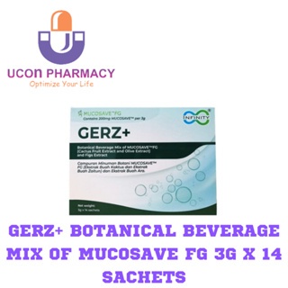 Infinity GERZ+ Botanical beverage mix of MUCOSAVE FG 3gm x 14 sachets ...