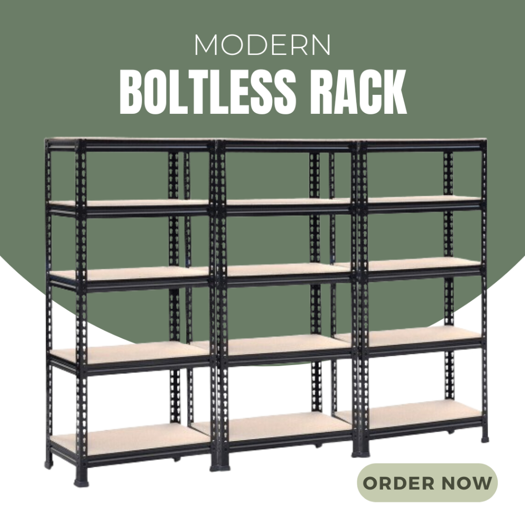 BOLTLESS RAK LVL 5 / 4 DAPUR / KITCHEN / RACK / STORAGE / LIVING / BESI ...