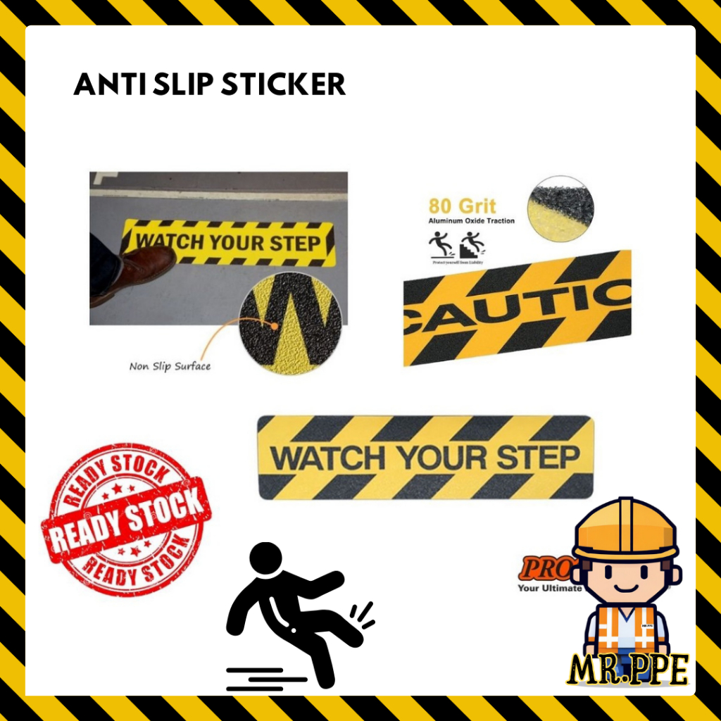 Anti Slip Floor Sign / Caution Signage / Watch Your Step Sign / Anti ...