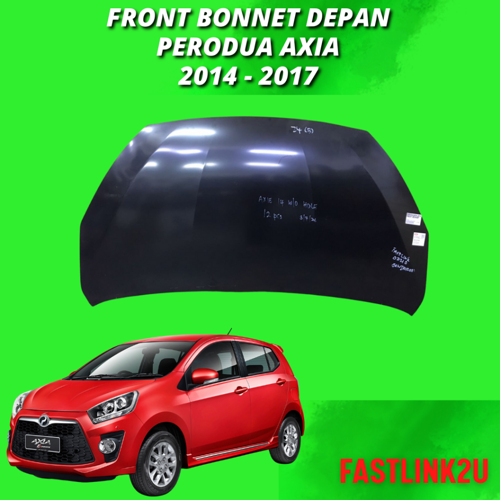 Front Hood Bonnet Depan Oem Body Parts Metal Material Perodua Axia 2014 ...