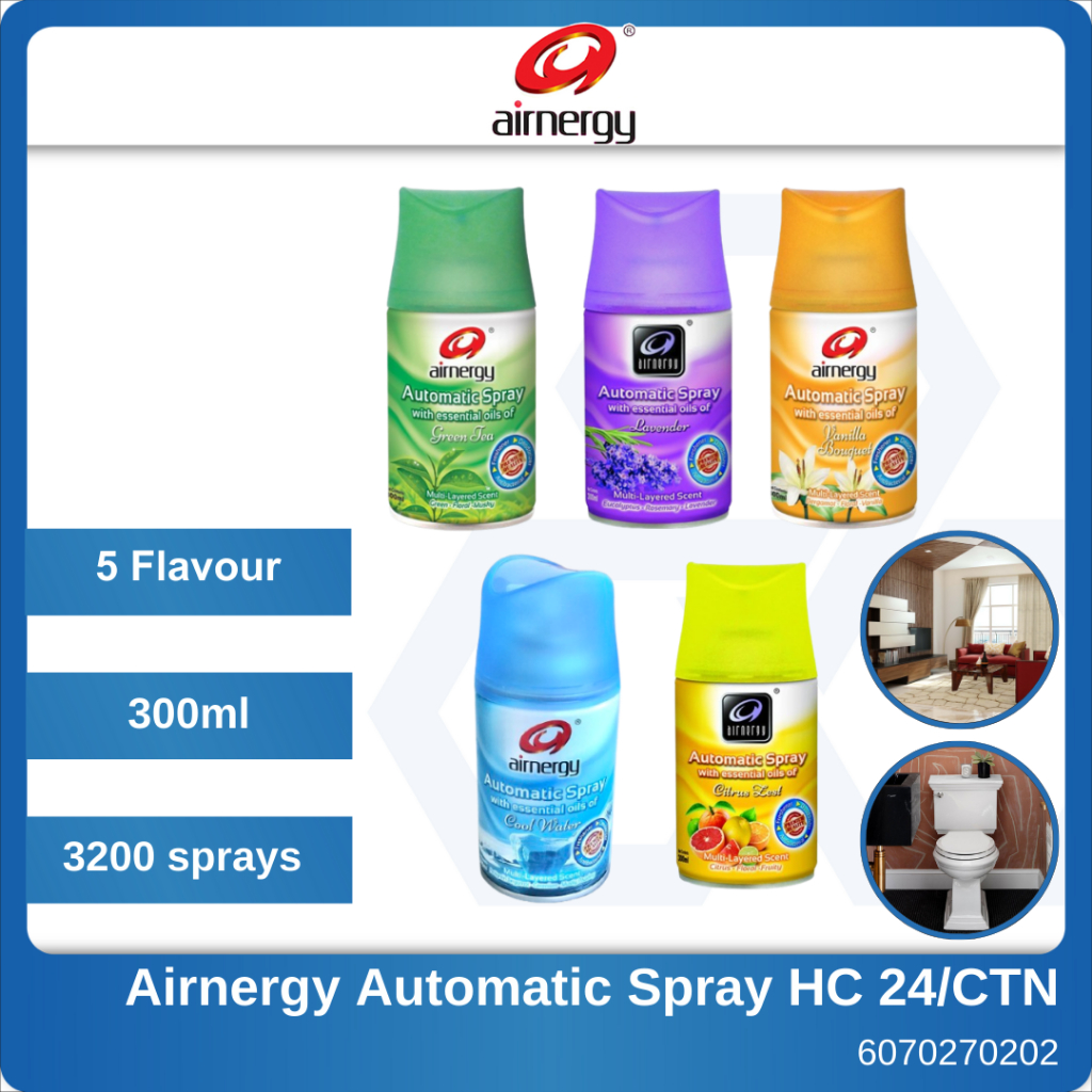 Airnergy 3,000 Automatic Air Freshener Spray (300ml) | Shopee Malaysia